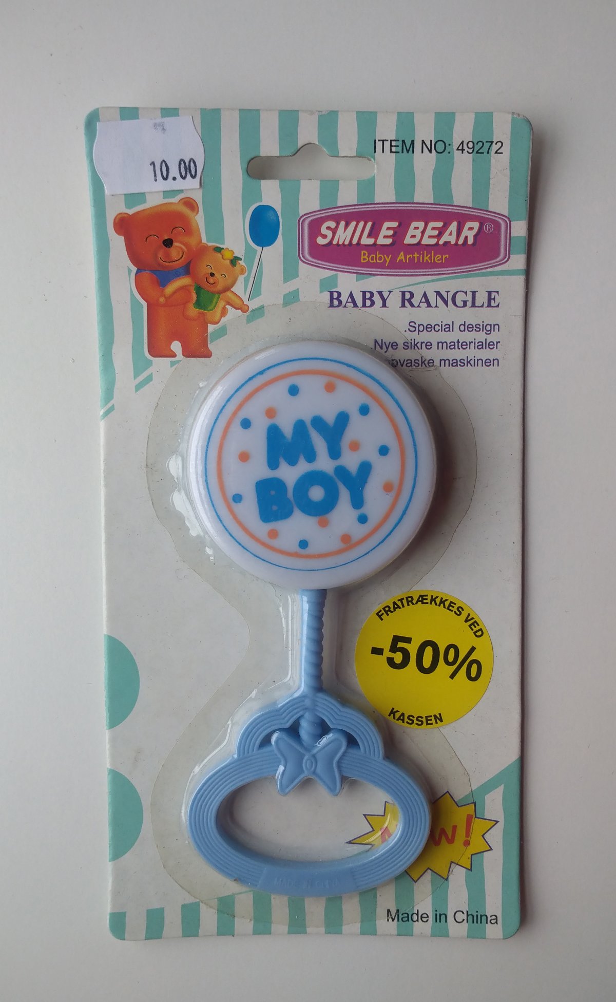 Baby rangle i lyseblå eller lyserød - Diverse JKA Varer ...